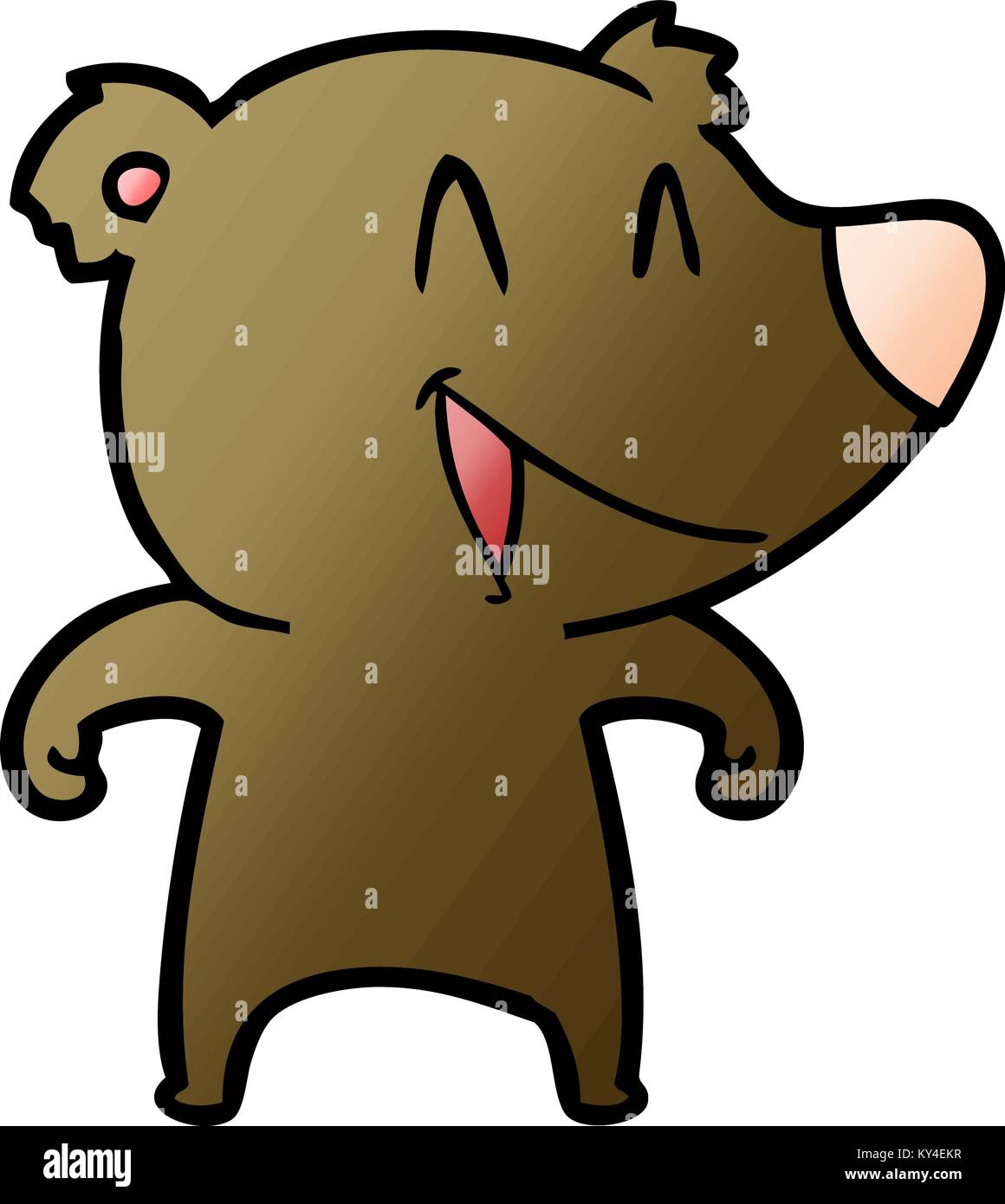 laughing bear cartoon Stock Vector Image & Art - Alamy