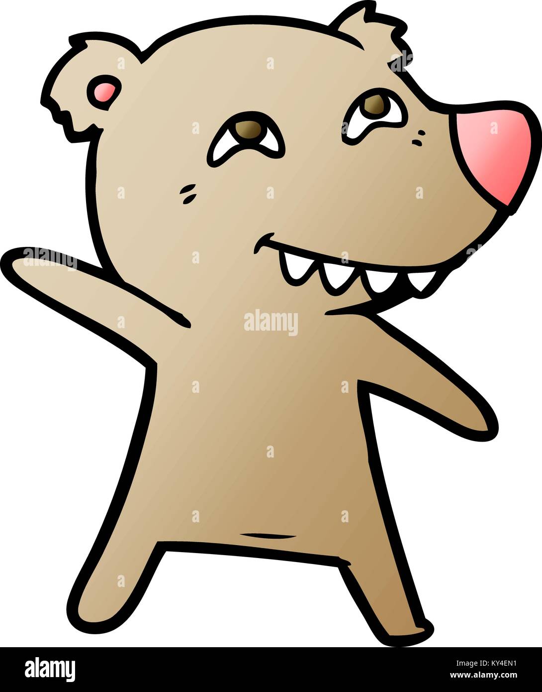 cartoon bear dancing Stock Vector Image & Art - Alamy