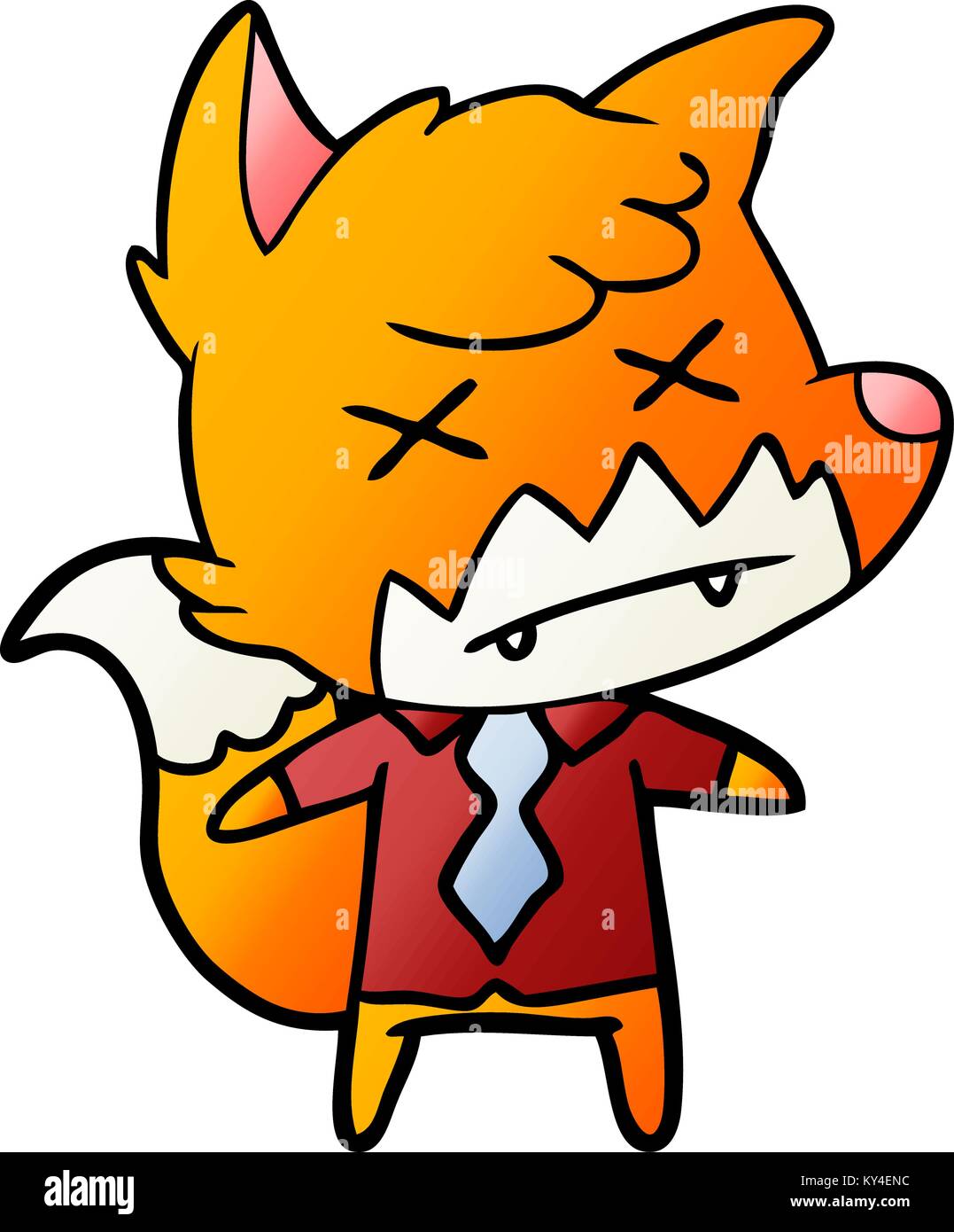 cartoon dead fox Stock Vector Image & Art - Alamy