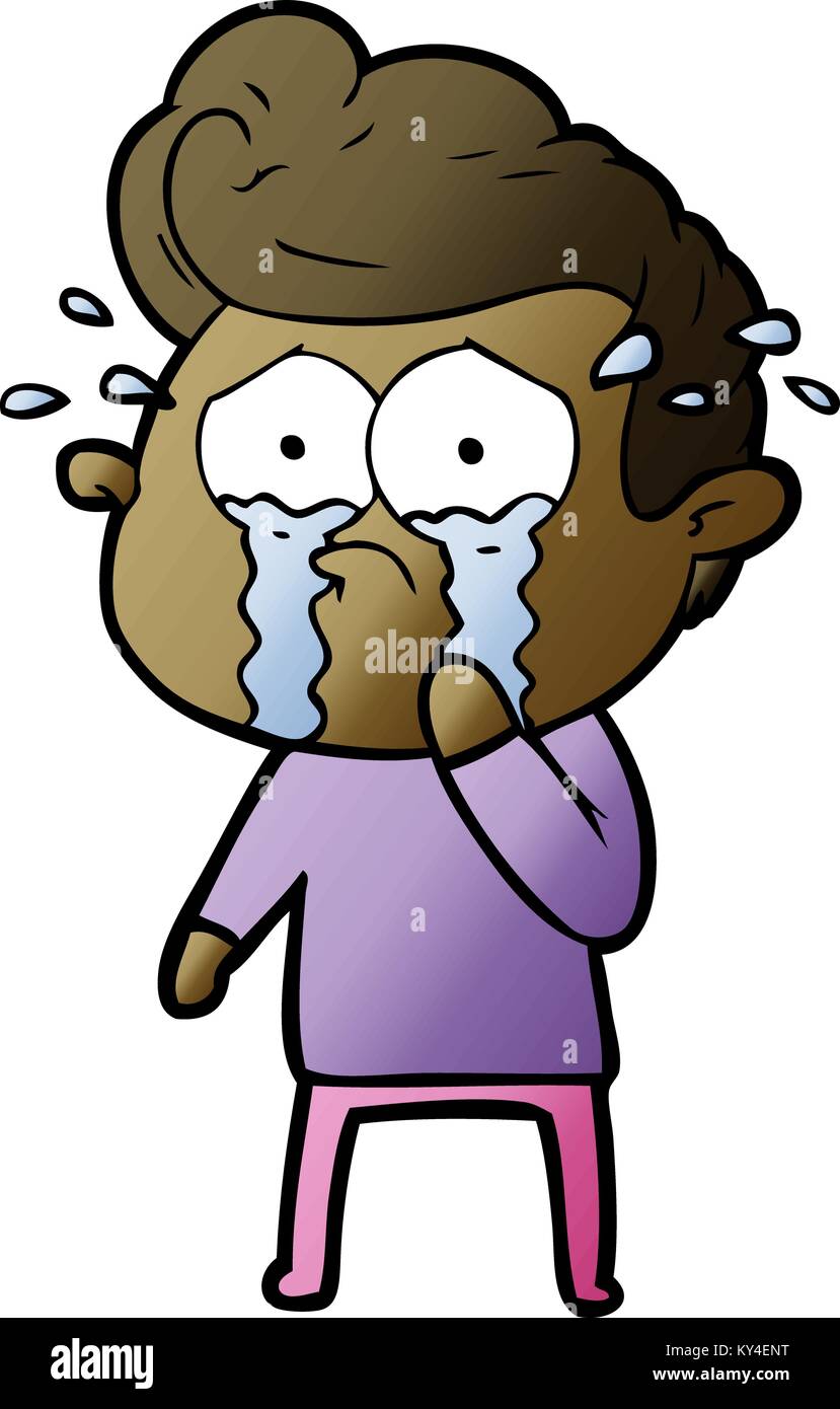 cartoon crying man Stock Vector Image & Art - Alamy
