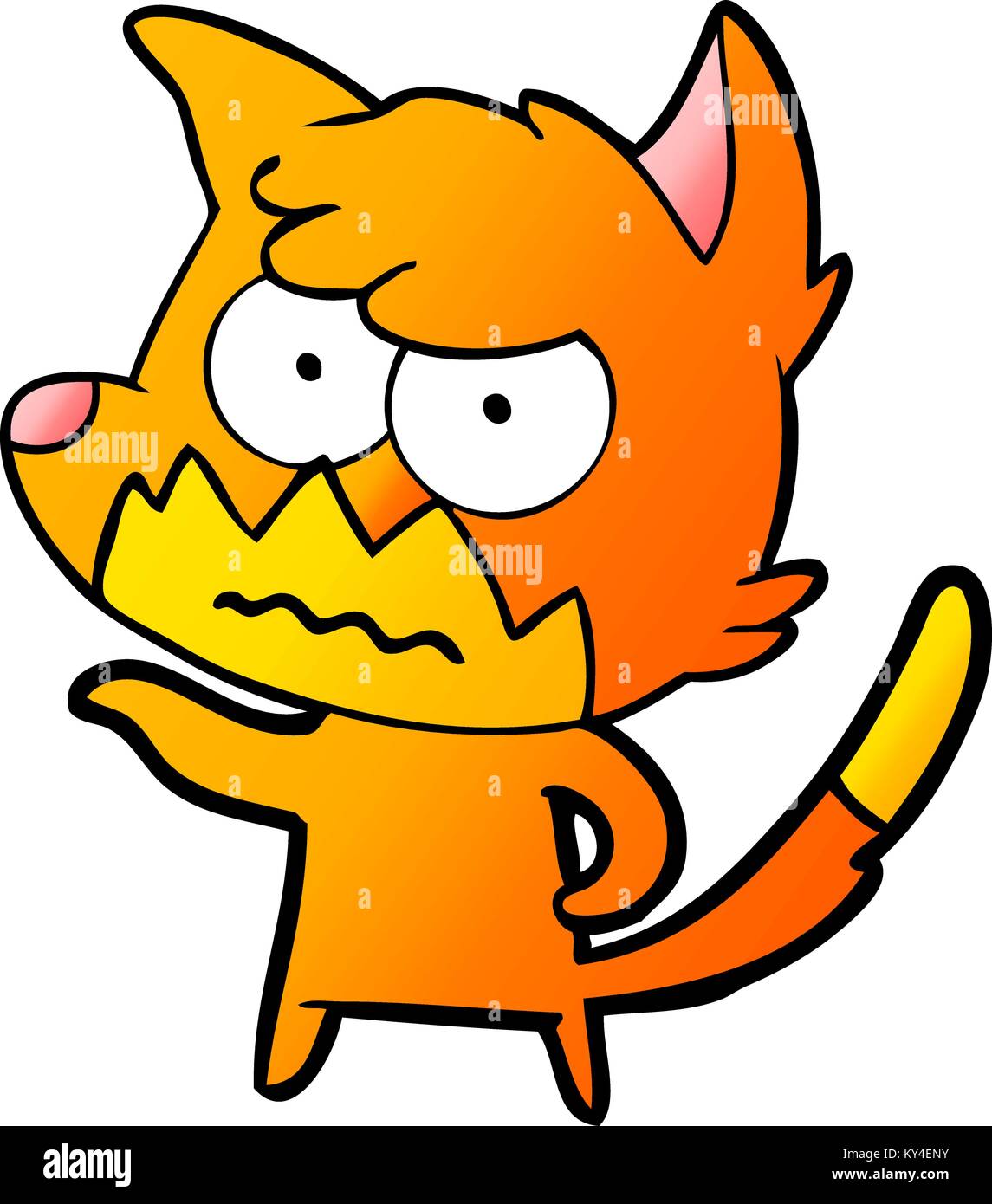 cartoon annoyed fox Stock Vector Image & Art - Alamy