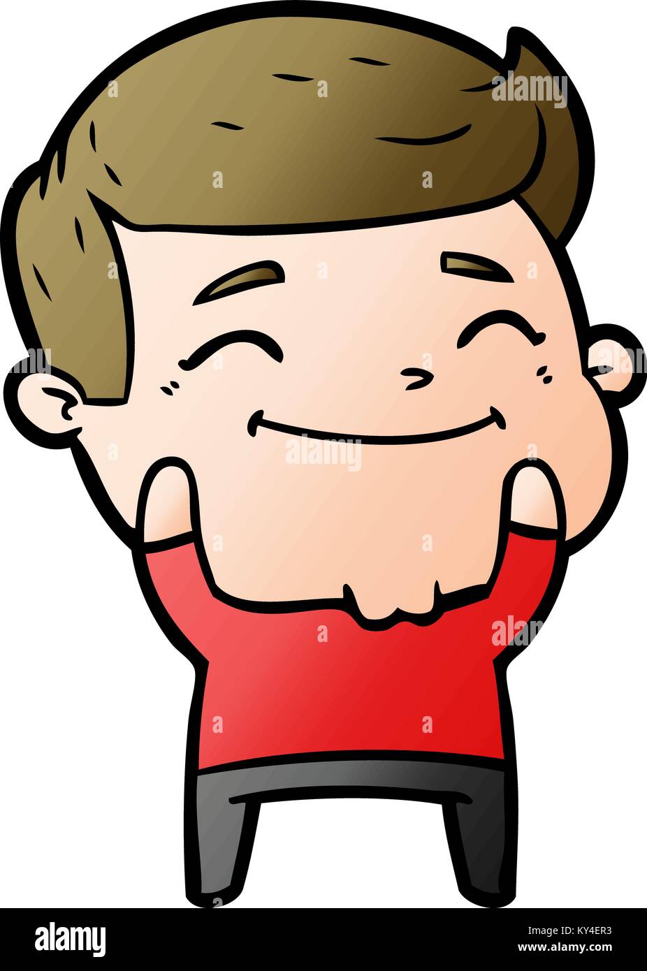 happy cartoon man Stock Vector Image & Art - Alamy