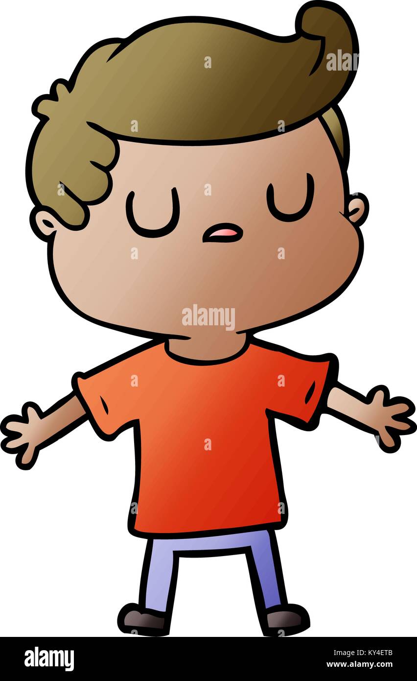 cartoon aloof man Stock Vector Image & Art - Alamy