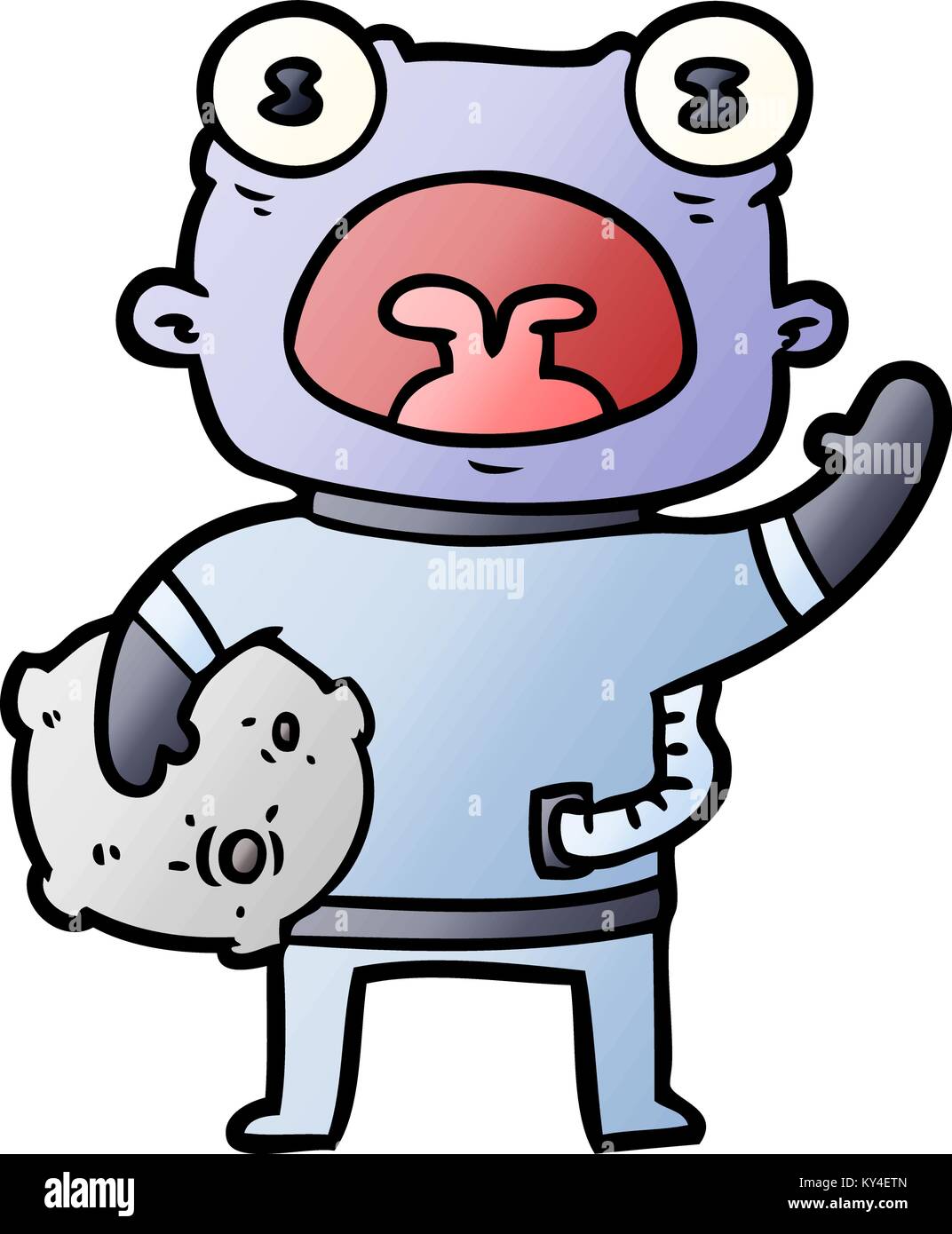 cartoon weird alien communicating Stock Vector Image & Art - Alamy