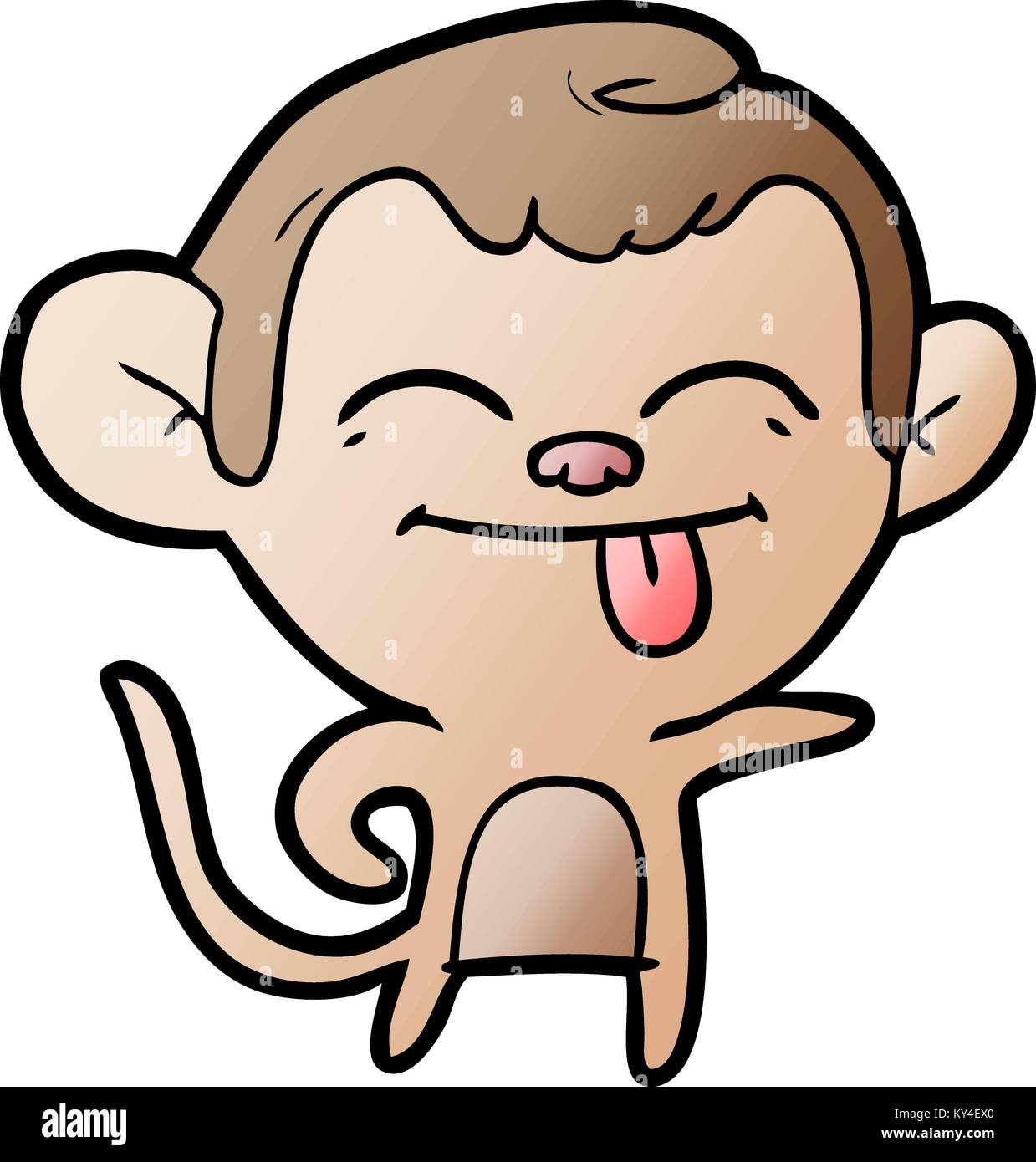 funny cartoon monkey pointing Stock Vector Image & Art - Alamy