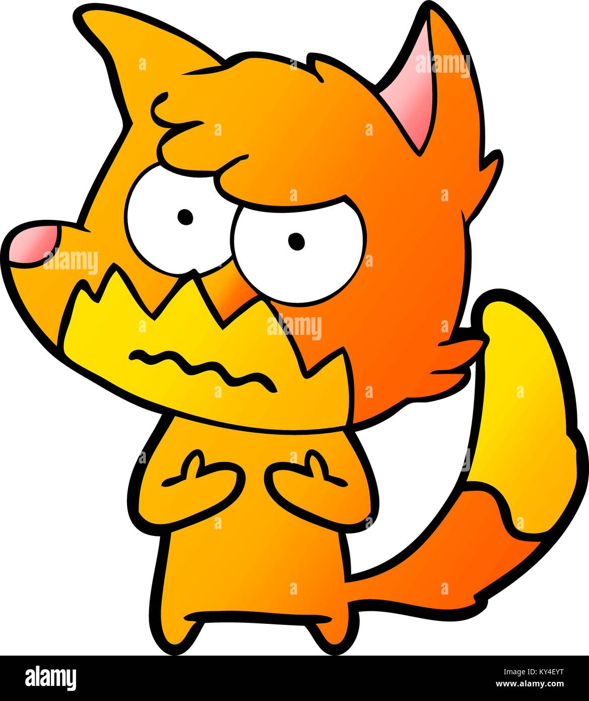 cartoon annoyed fox Stock Vector Image & Art - Alamy