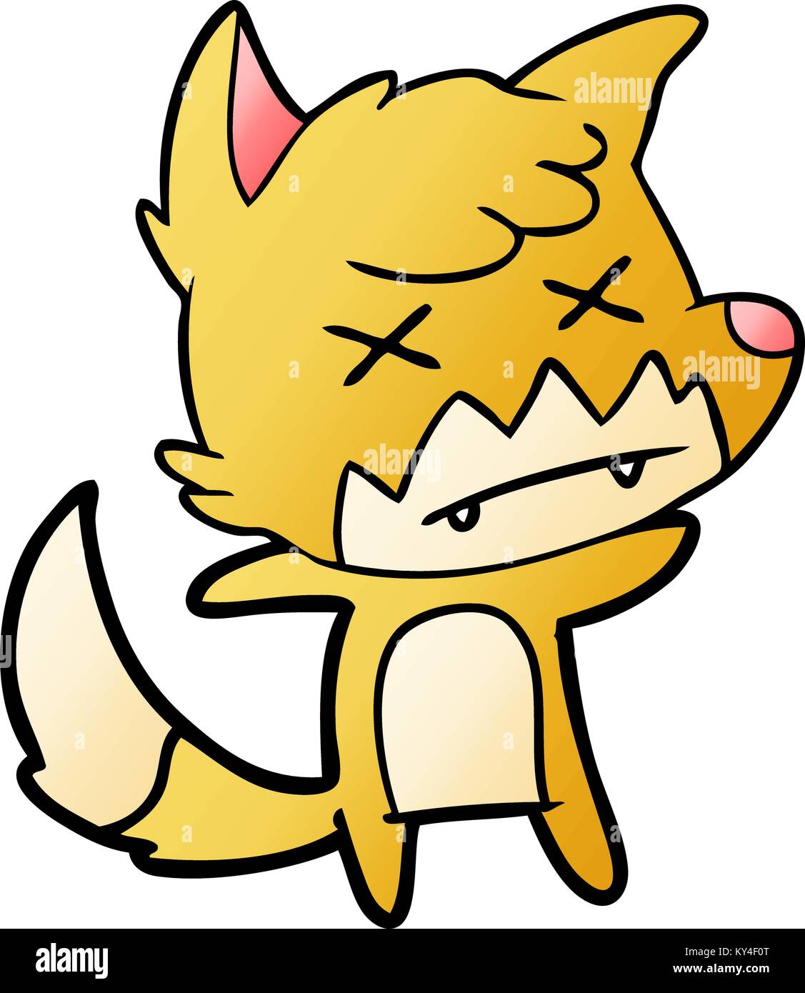 cartoon dead fox Stock Vector Image & Art - Alamy