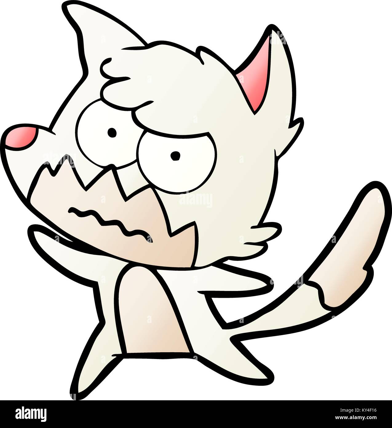 cartoon annoyed fox Stock Vector Image & Art - Alamy