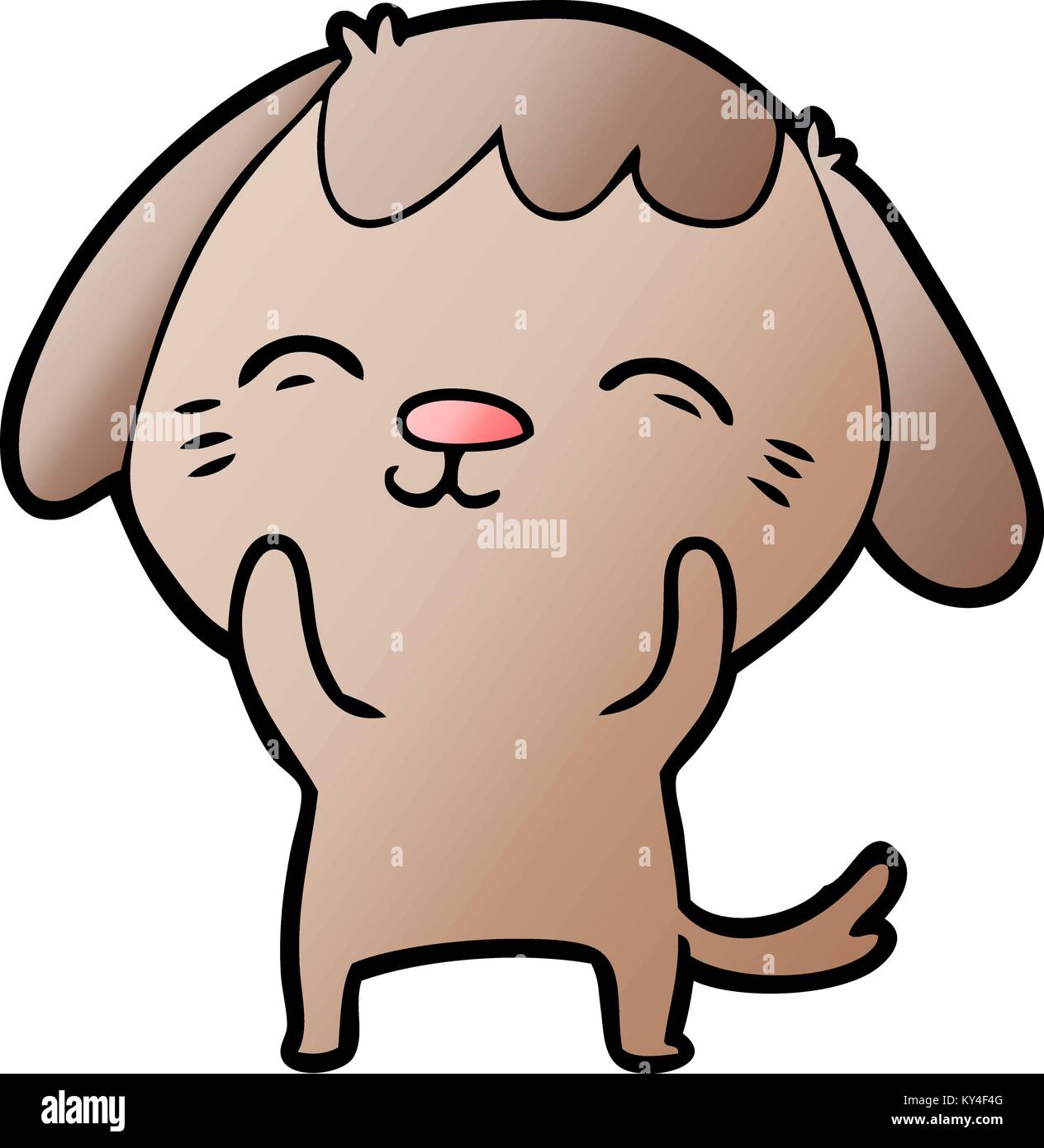 happy cartoon dog Stock Vector Image & Art - Alamy