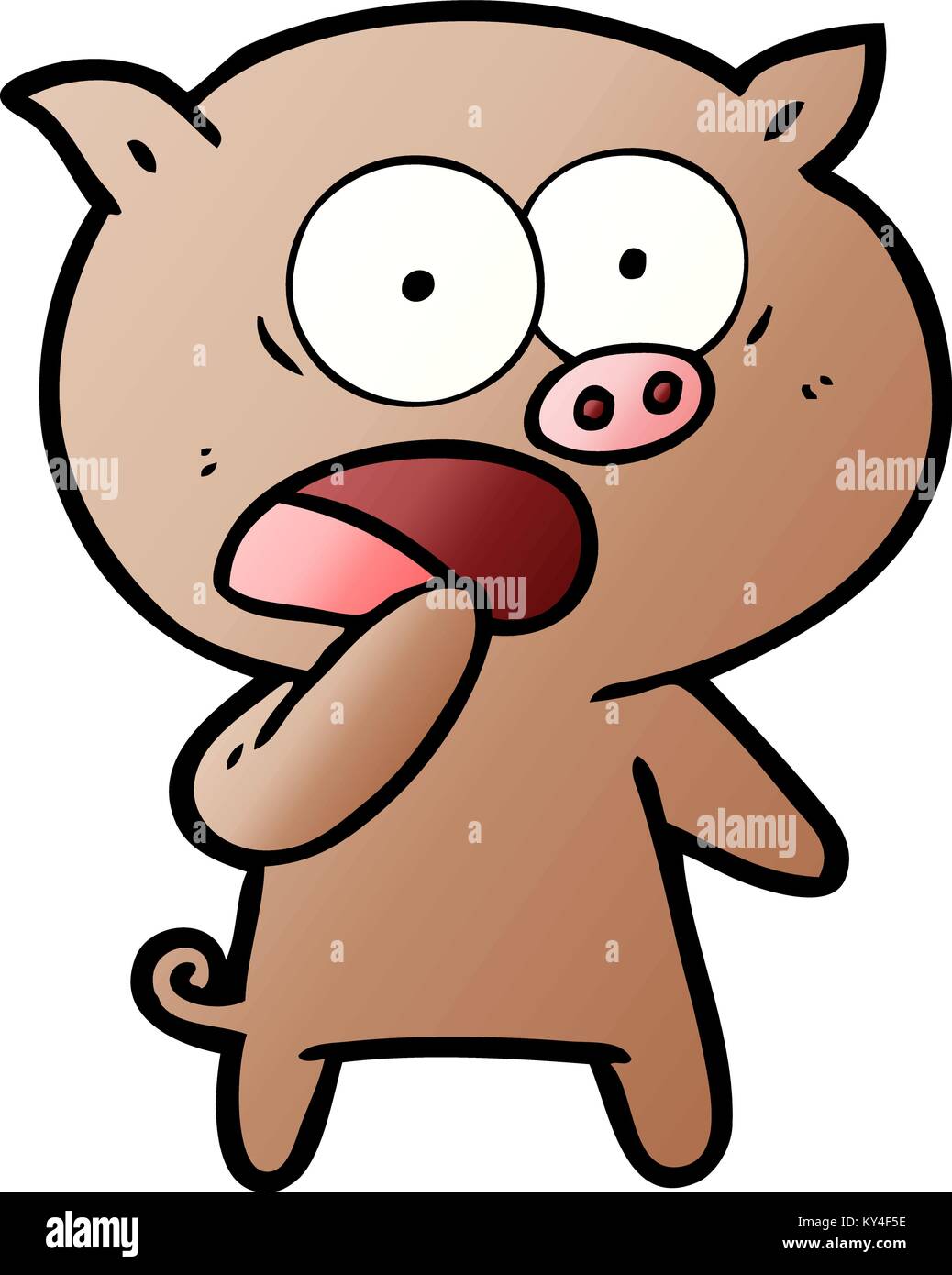 shocked pig cartoon Stock Vector Image & Art - Alamy