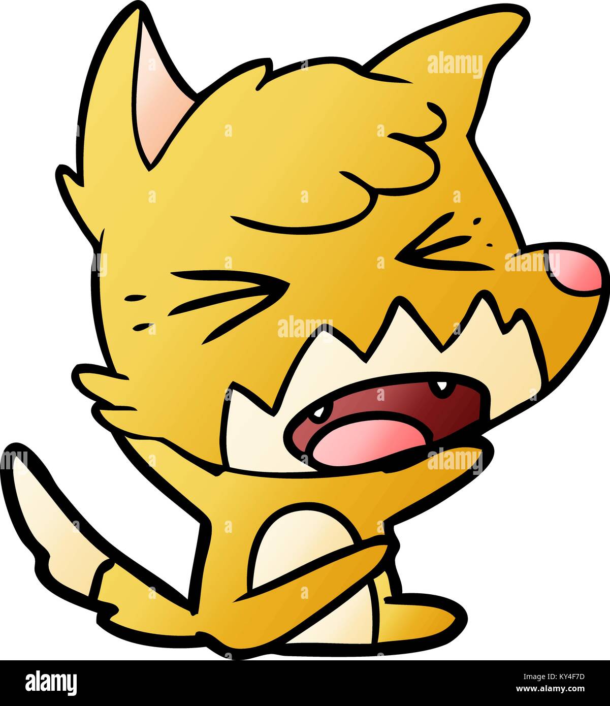 angry cartoon fox Stock Vector Image & Art - Alamy