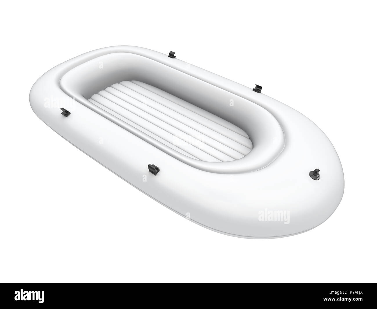 Inflatable Boat Isolated Stock Photo - Alamy
