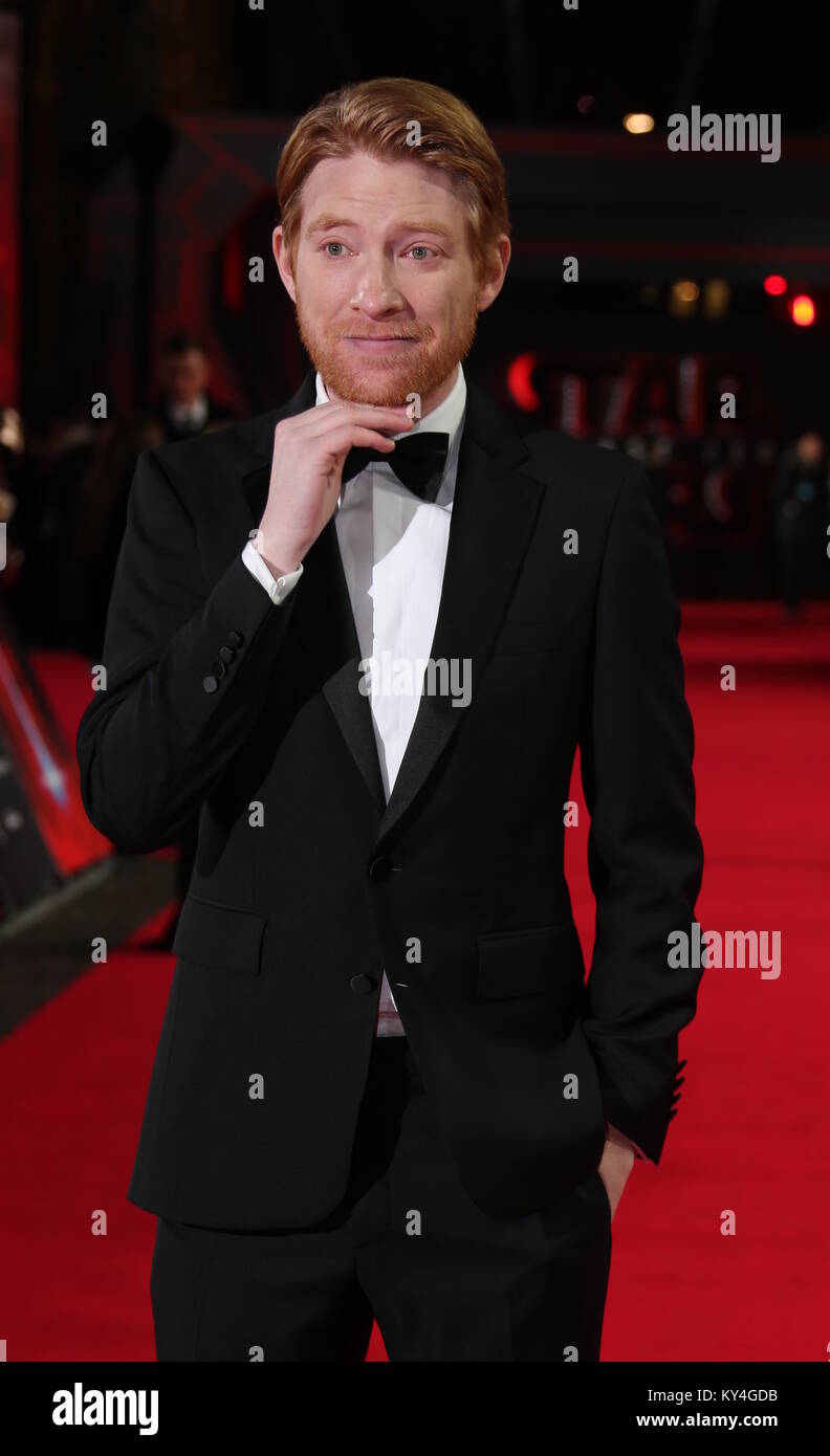 'Star Wars: The Last Jedi' Premiere - Arrivals Featuring: Domhnall ...
