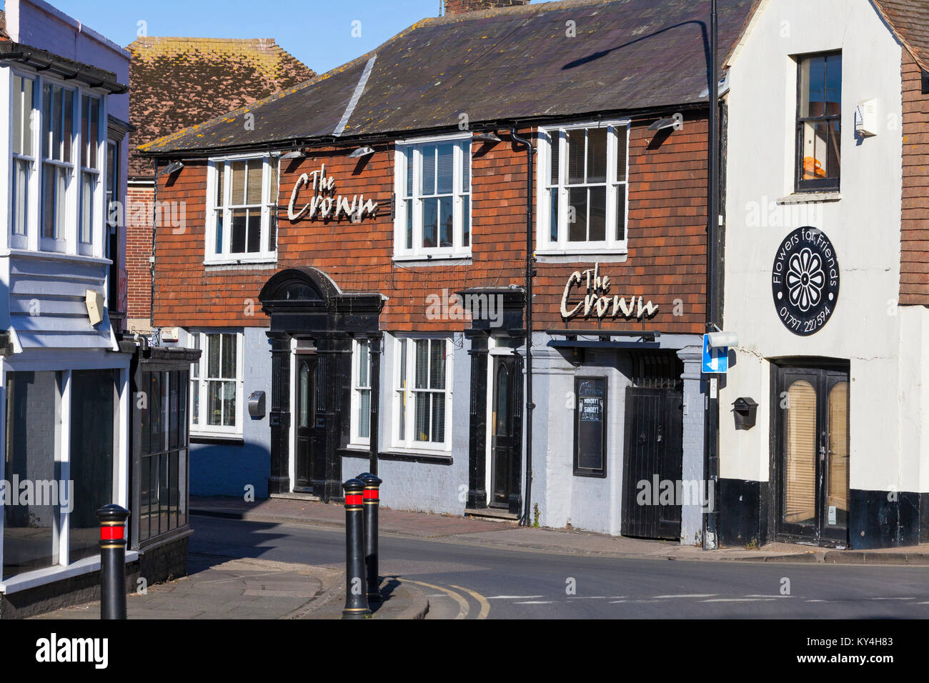 The Crown pub in Rye, East Sussex Stock Photo - Alamy