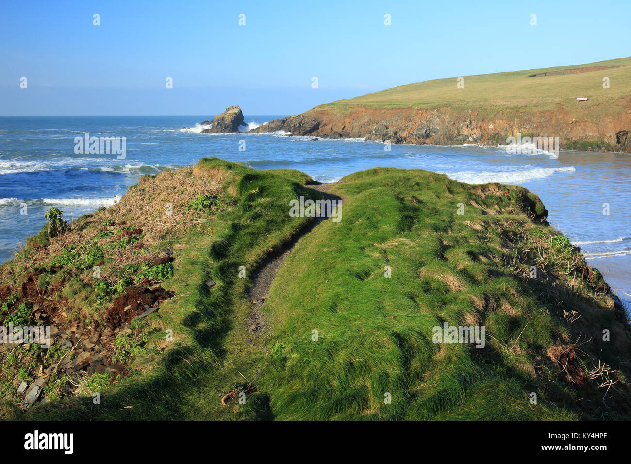 Trevone beach cornwall hi-res stock photography and images - Alamy