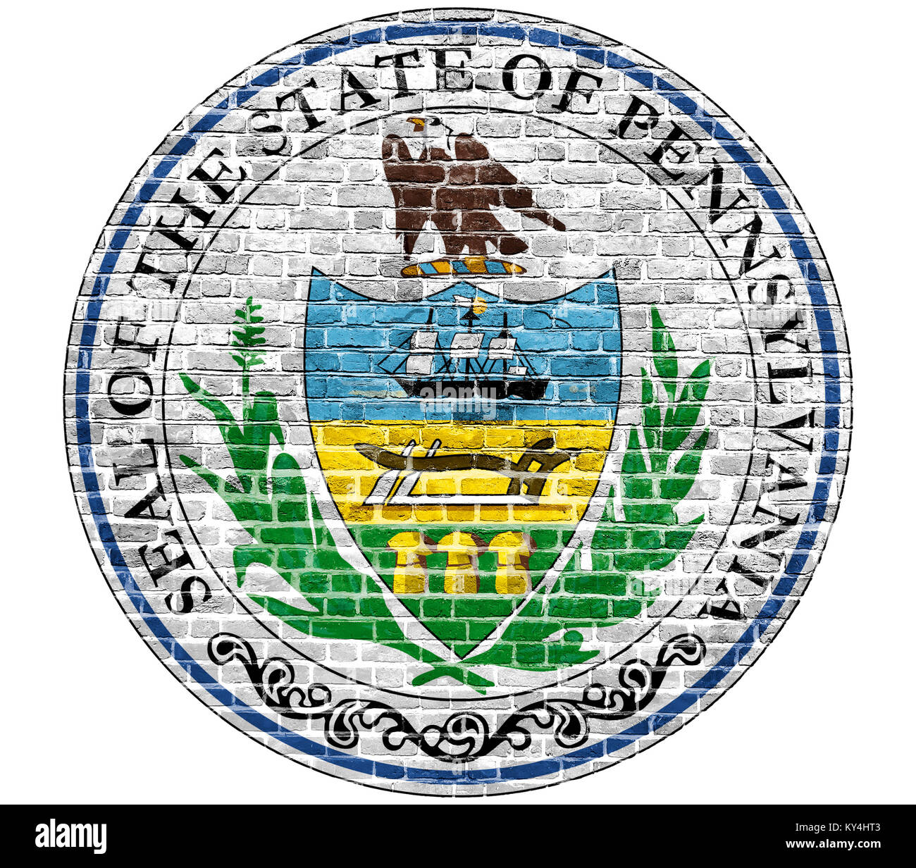 Flag of pennsylvania old hi-res stock photography and images - Alamy