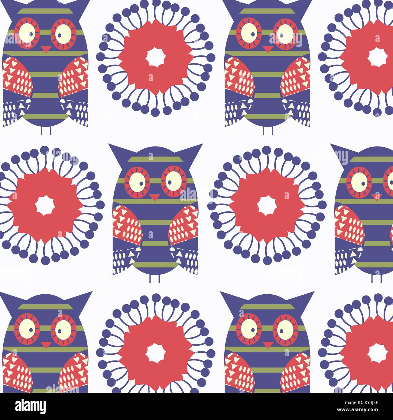Owls colorful abstract animals background design Stock Vector Image ...
