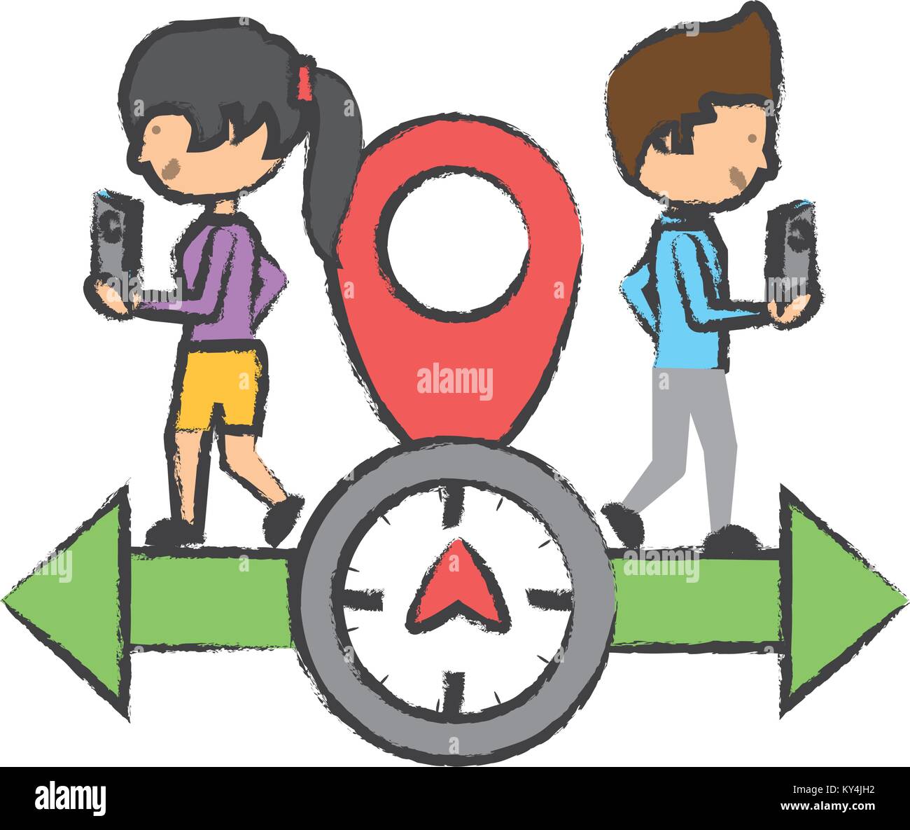 Woman orientation Stock Vector Images - Alamy