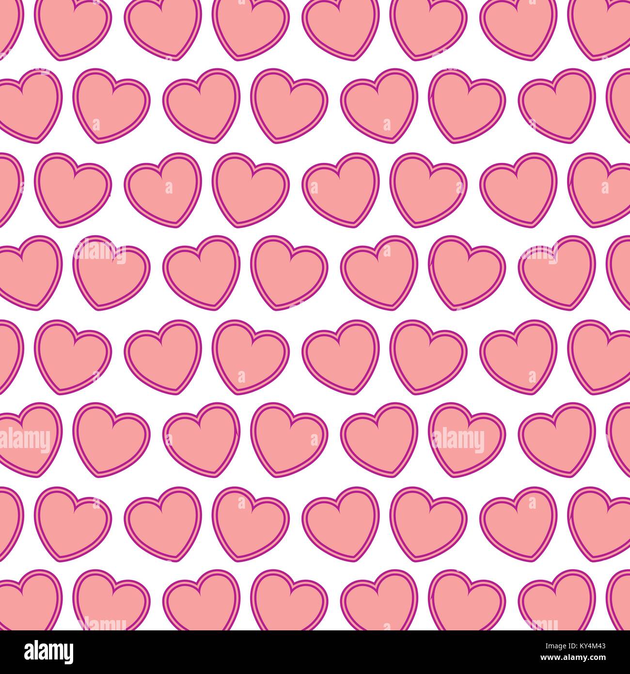 hearts love decorative pattern background vector illustration design ...