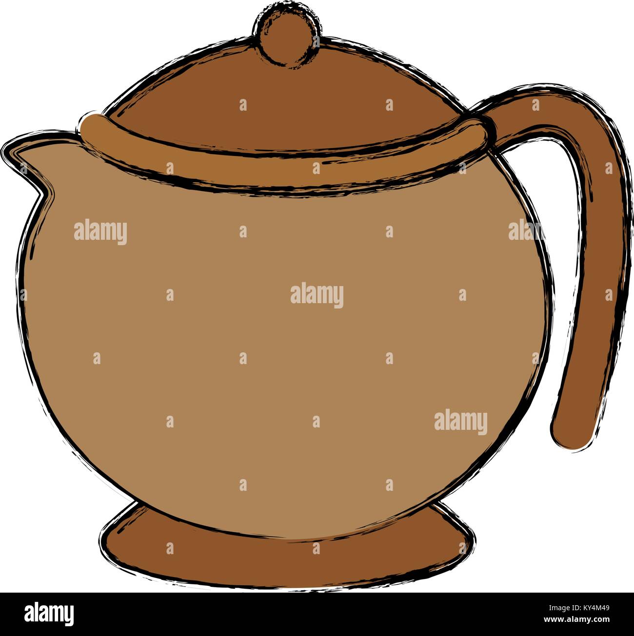 Porcelain teapot isolated Stock Vector Image & Art - Alamy