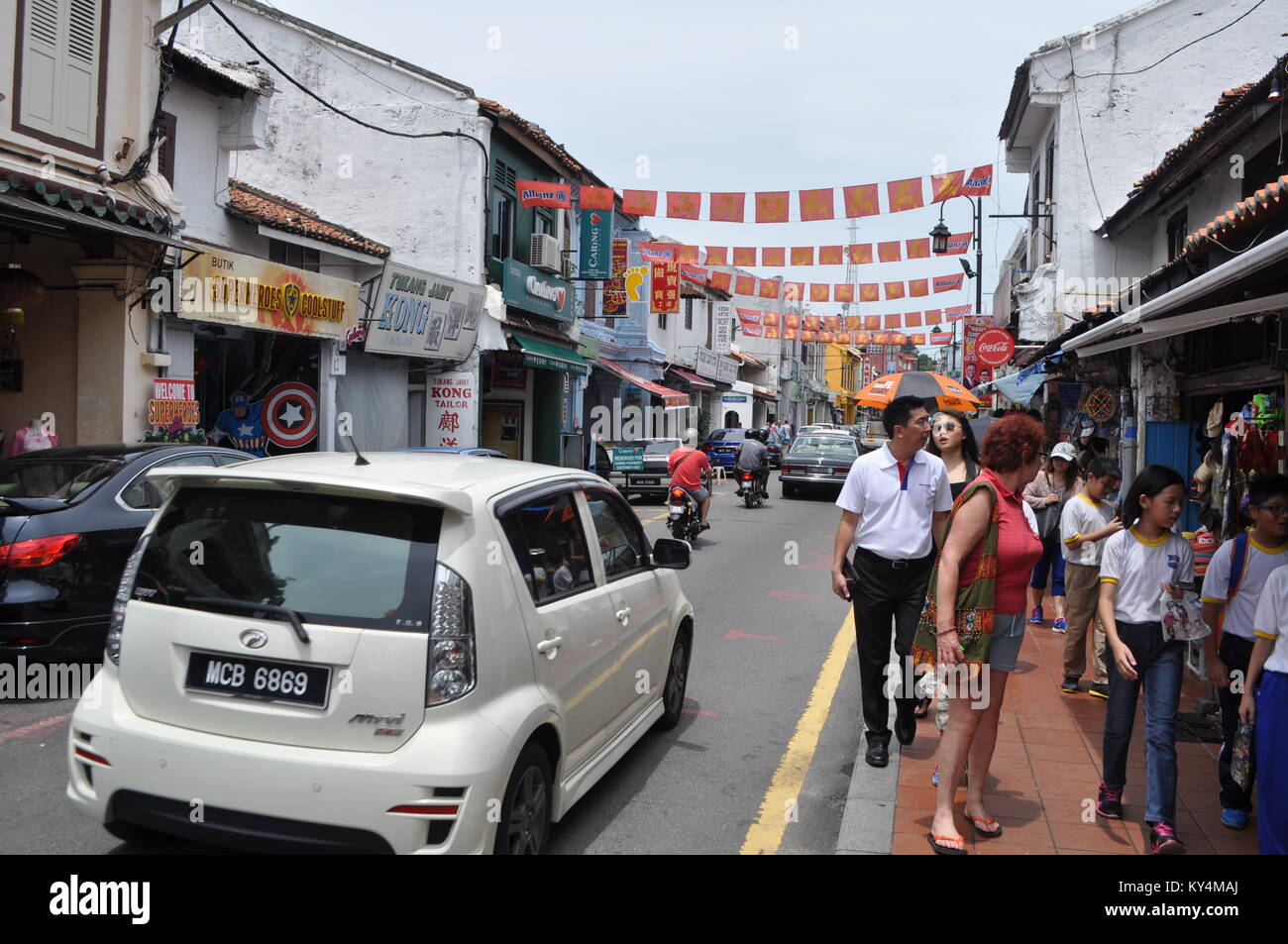 Street scene in Melaka (Malacca) Malaysia Stock Photo - Alamy