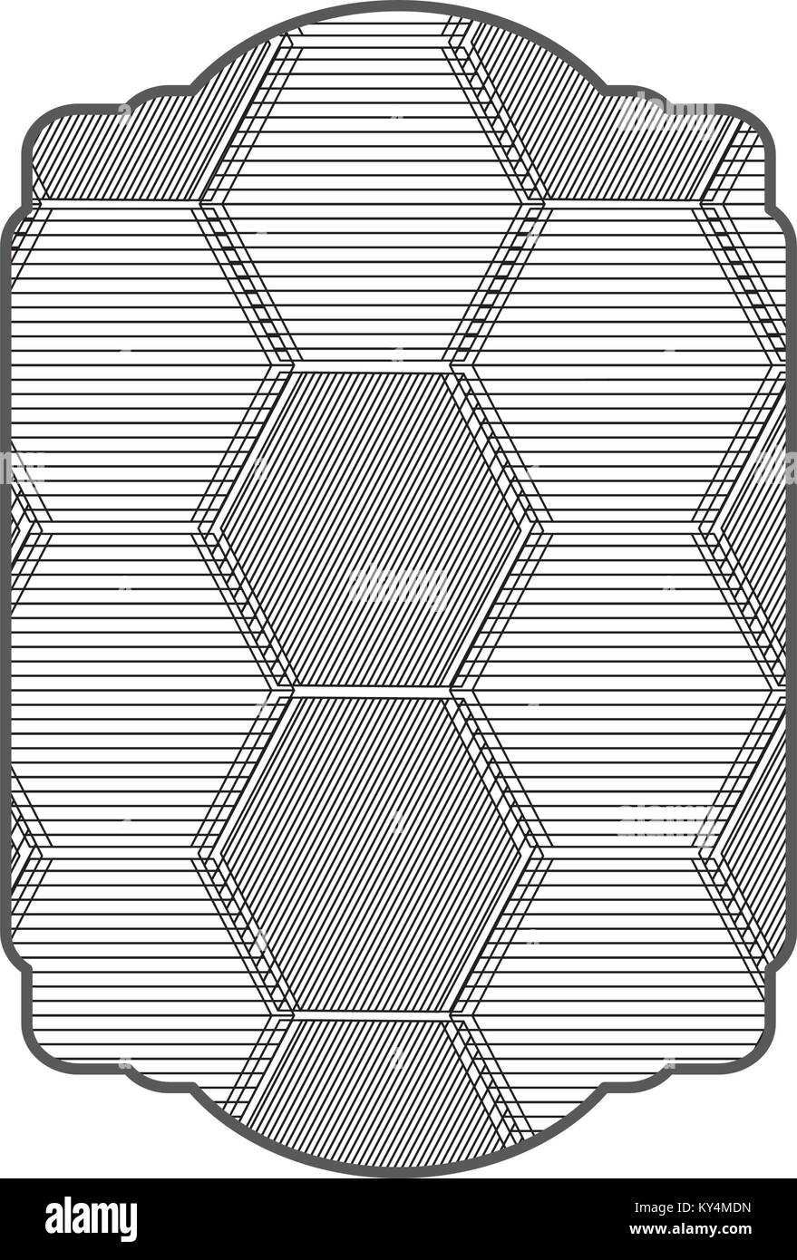 Hive Abstract frame emblem Stock Vector Image & Art - Alamy