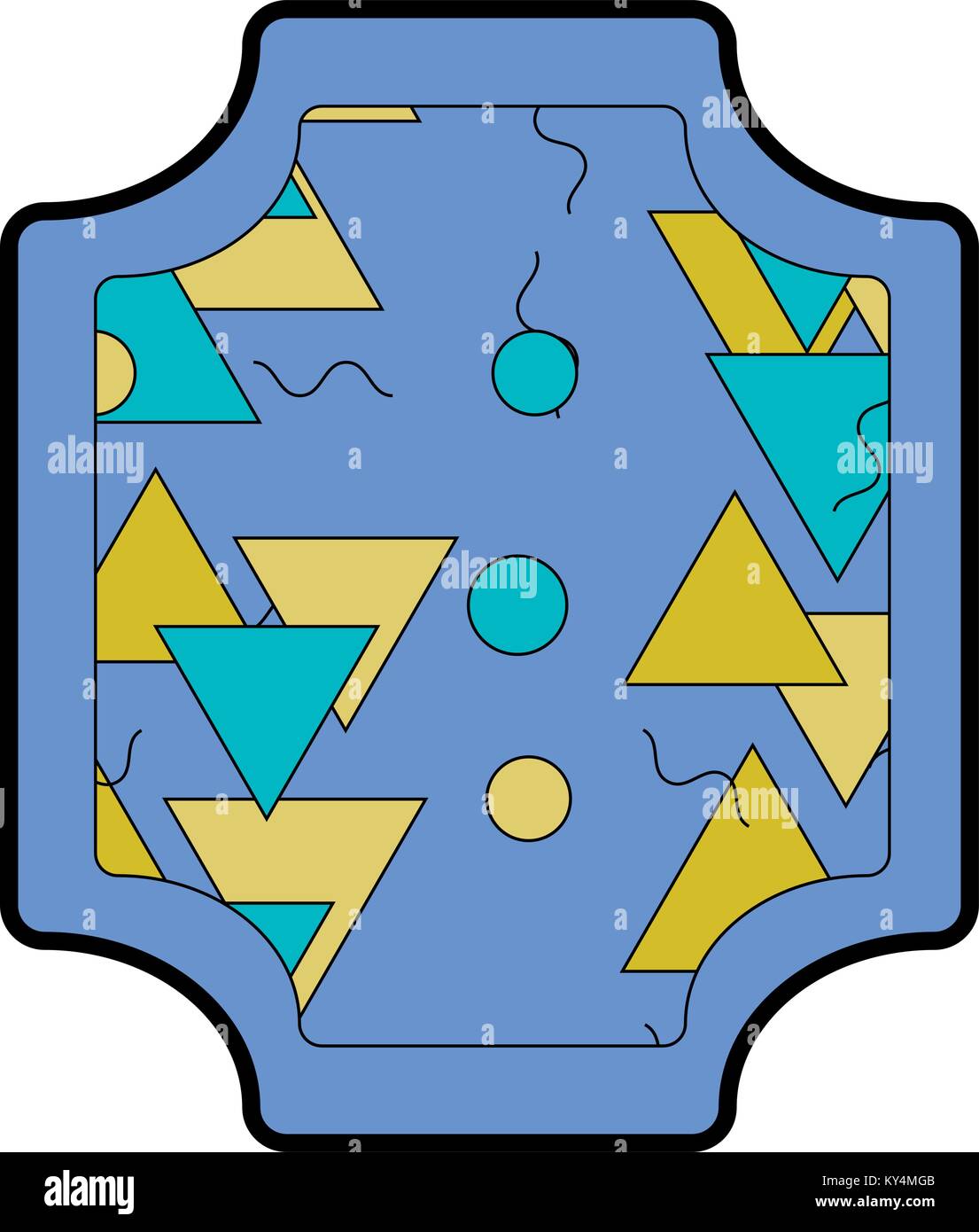 Triangles frame emblem Stock Vector Image & Art - Alamy