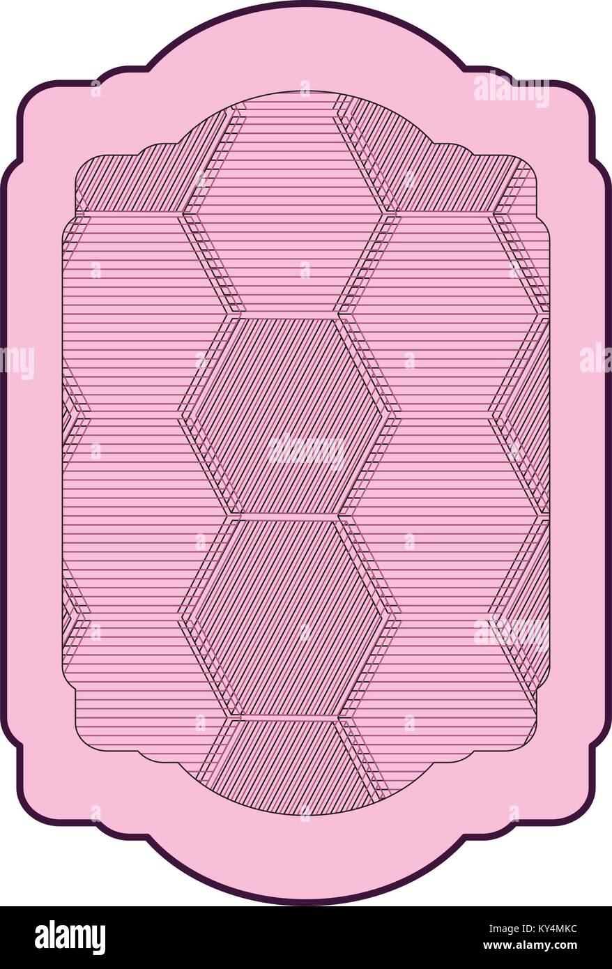 Hive Abstract frame emblem Stock Vector Image & Art - Alamy