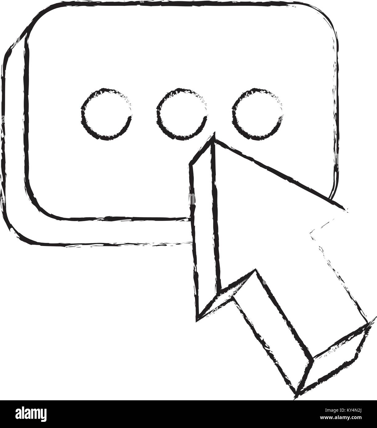 Bubble text box 3d illustration Black and White Stock Photos & Images ...