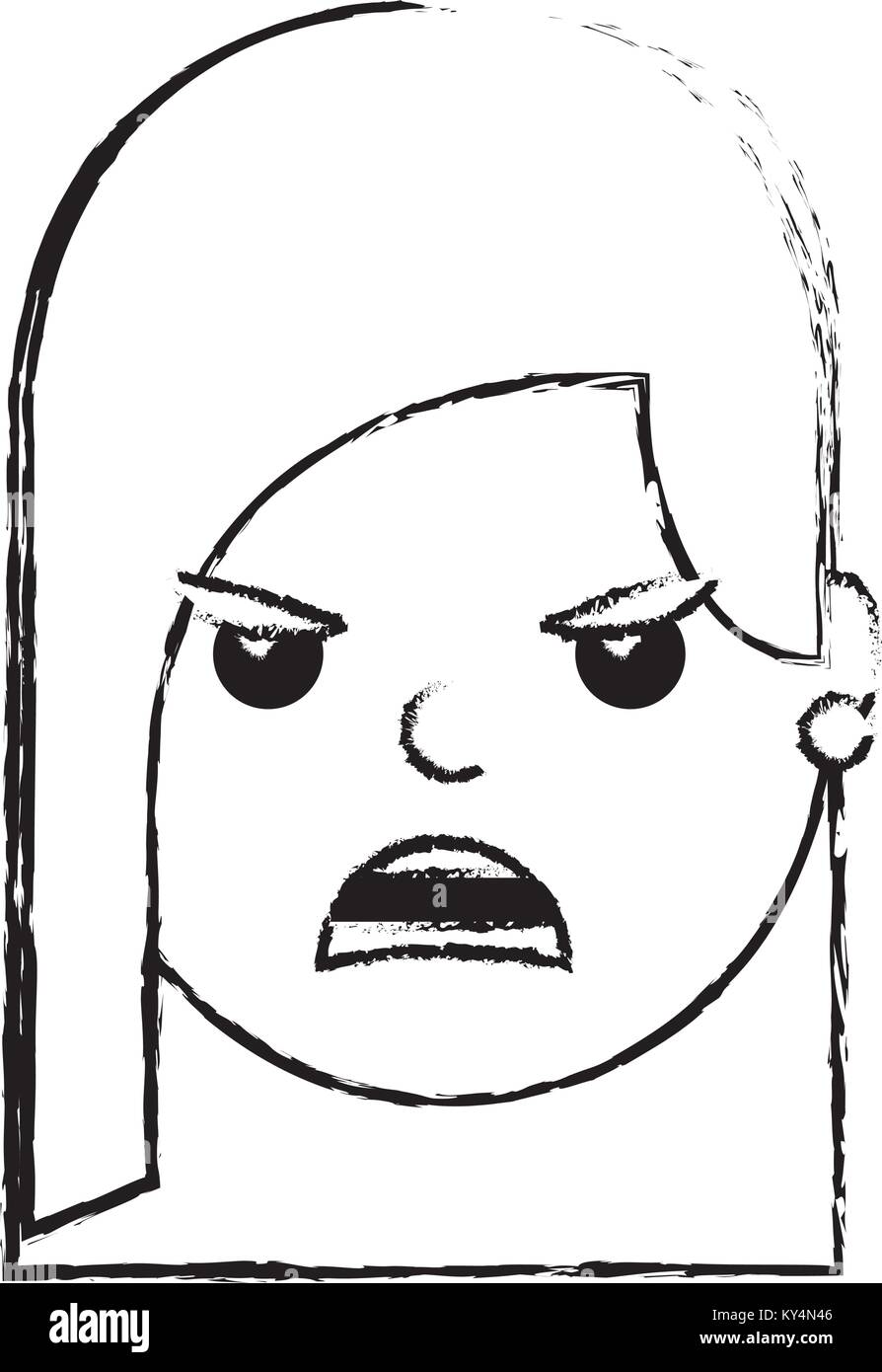 Frustration Face Drawing