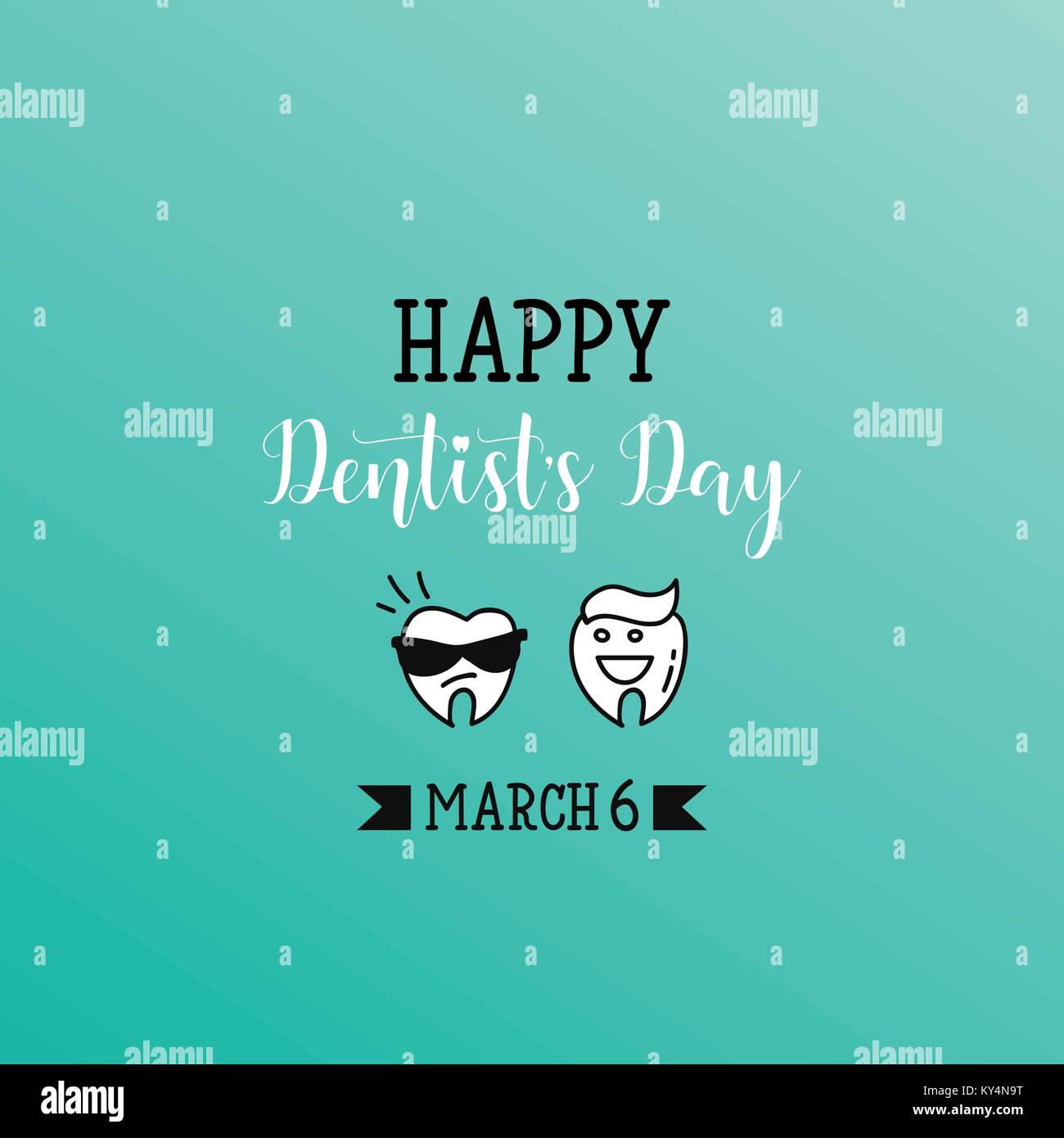 Happy Dentist's Day. Vector illustration Stock Vector Image & Art - Alamy