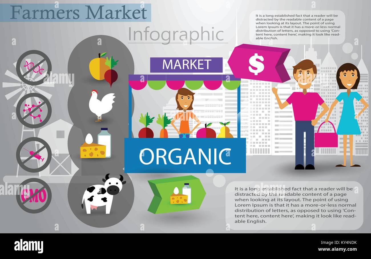 Farm market. Infographic Stock Vector Image & Art - Alamy