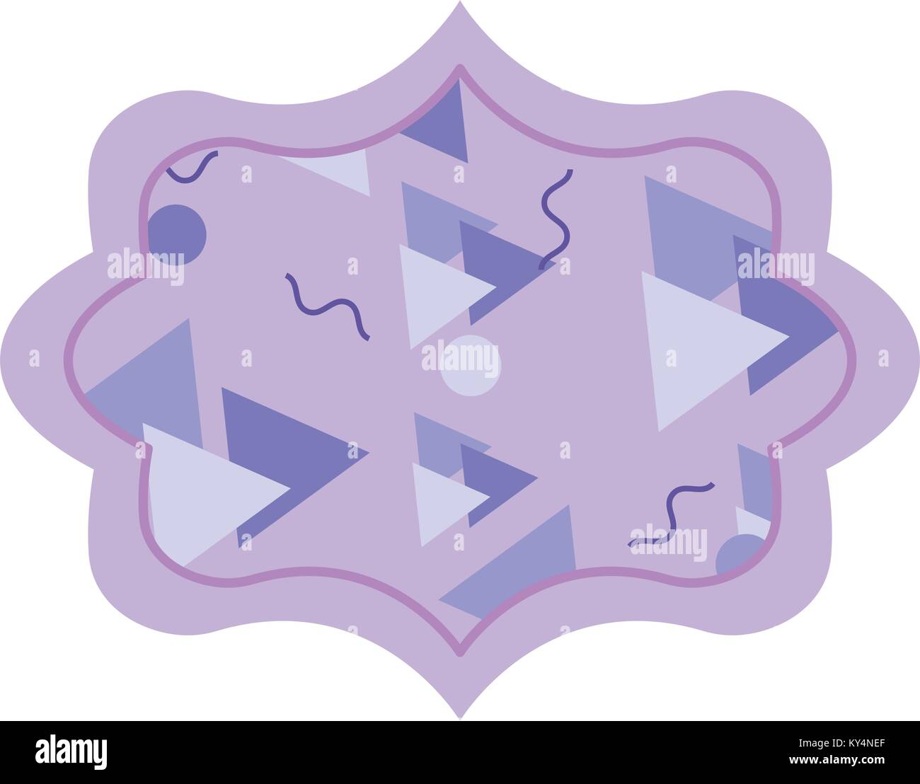 Triangles frame emblem Stock Vector Image & Art - Alamy