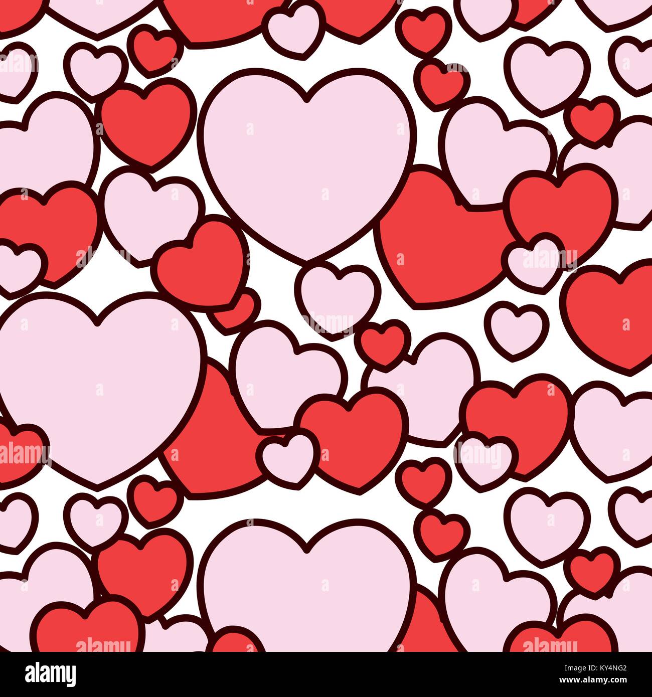 Hearts pattern background Stock Vector Image & Art - Alamy