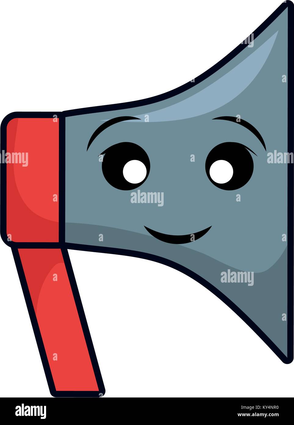 Bullhorn advertising symbol smiling cartoon Stock Vector Image & Art ...
