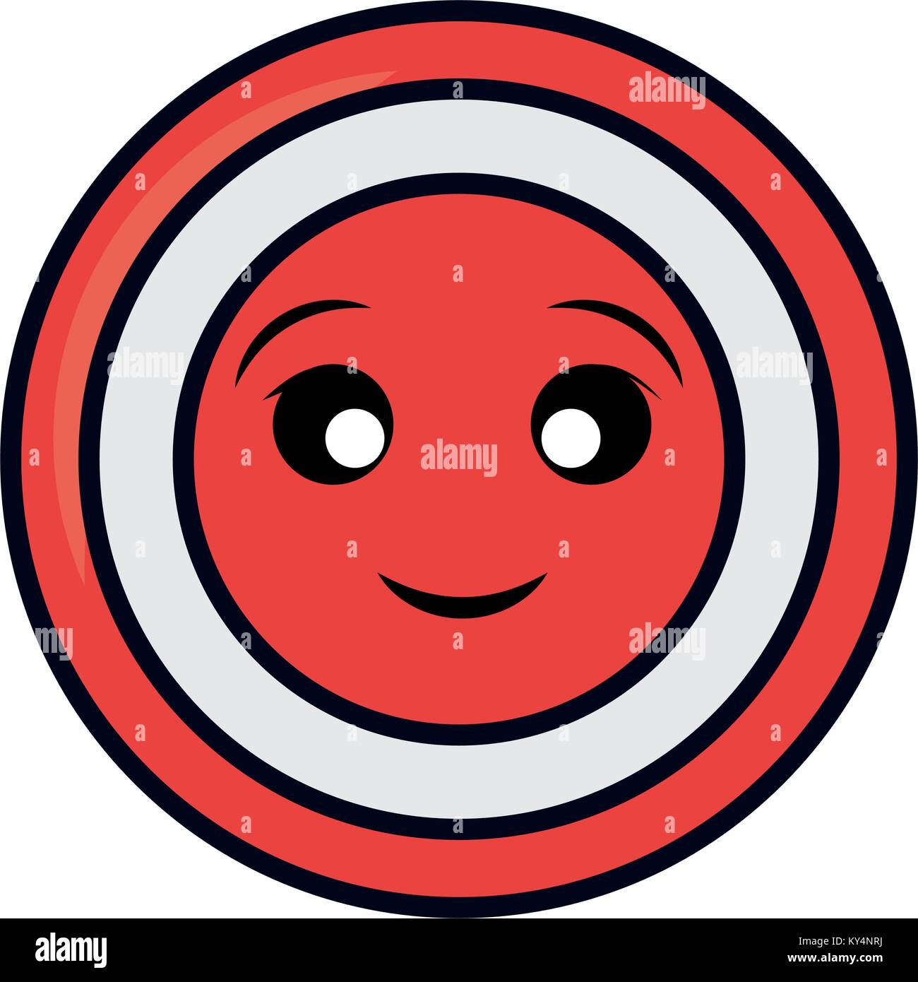 Target dartboard symbol smiling cartoon Stock Vector Image & Art - Alamy