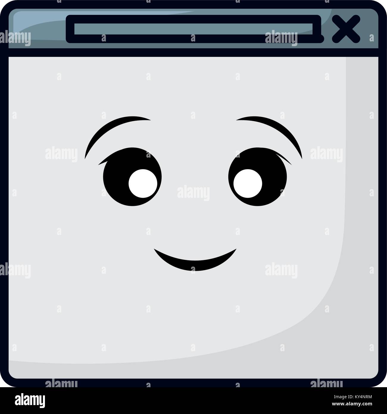 Web programming symbol smiling cartoon Stock Vector Image & Art - Alamy