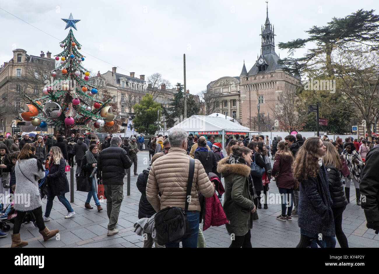 Traditional,Christmas,Market,stall,stalls,Place du Capitole,Toulouse ...