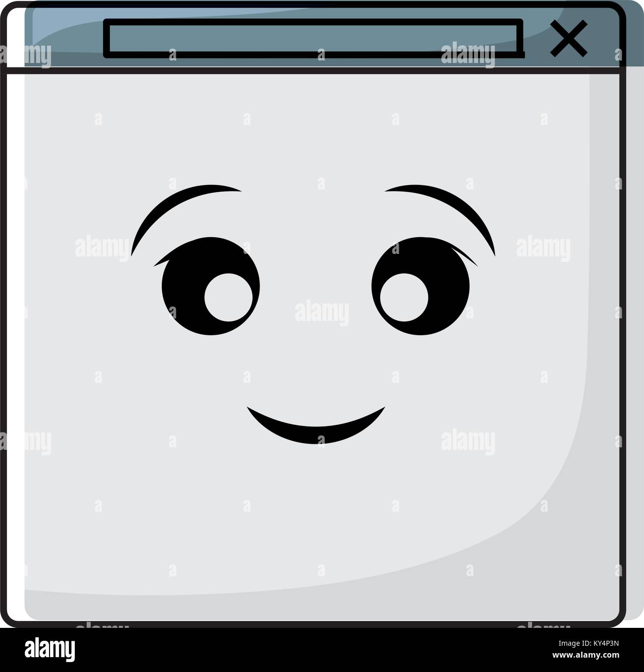 Web programming symbol smiling cartoon Stock Vector Image & Art - Alamy