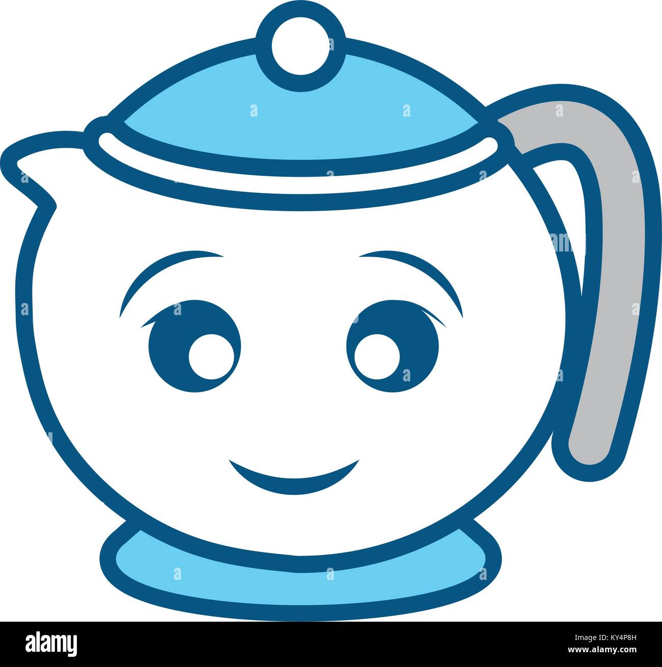 Porcelain teapot isolated smiling cartoon Stock Vector Image & Art - Alamy