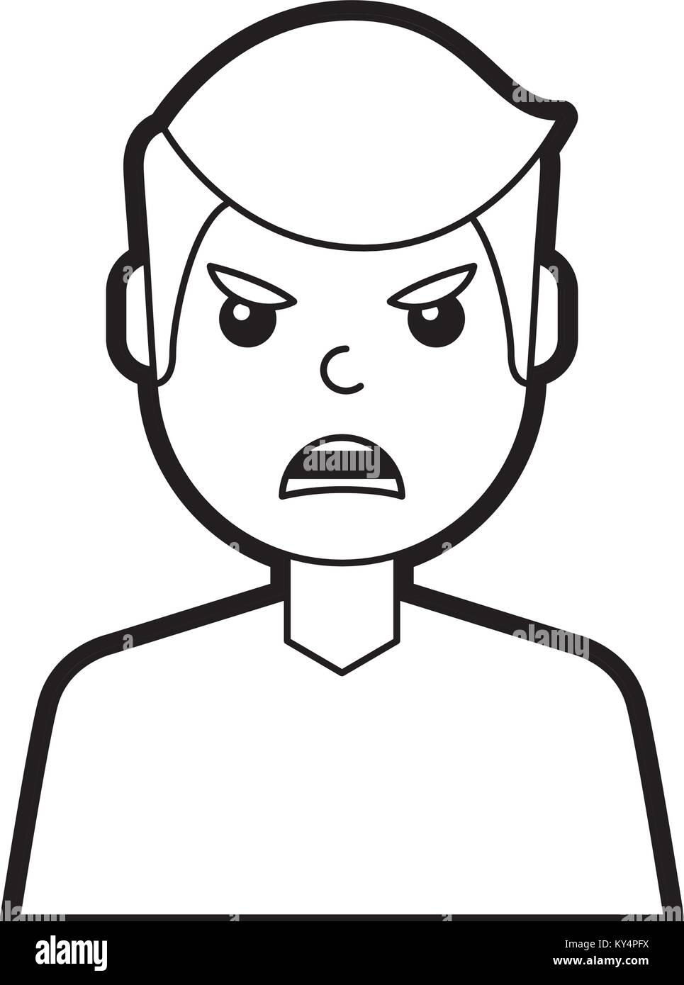 Drawn Pics Of A Angry Person