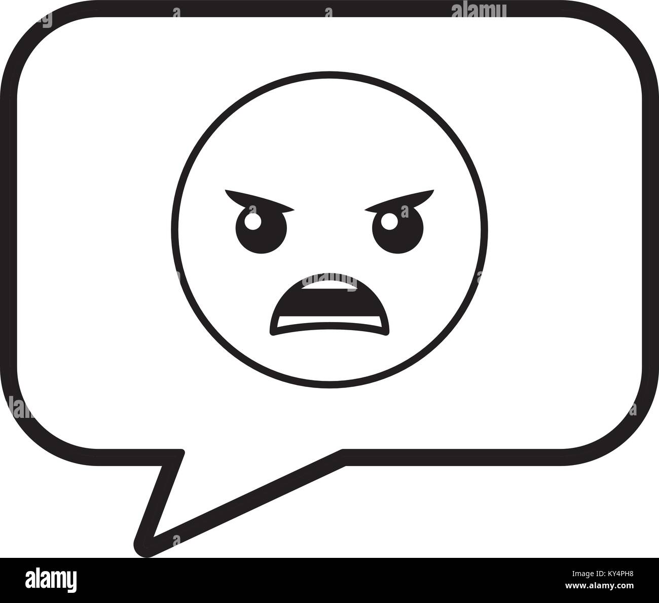 Angry cube Stock Vector Images - Alamy
