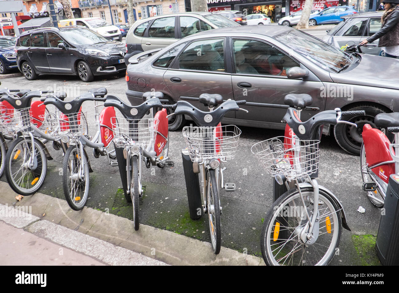 Bicycle,bike,hire,rent,rental,centre,of,Toulouse,French,department, of ...