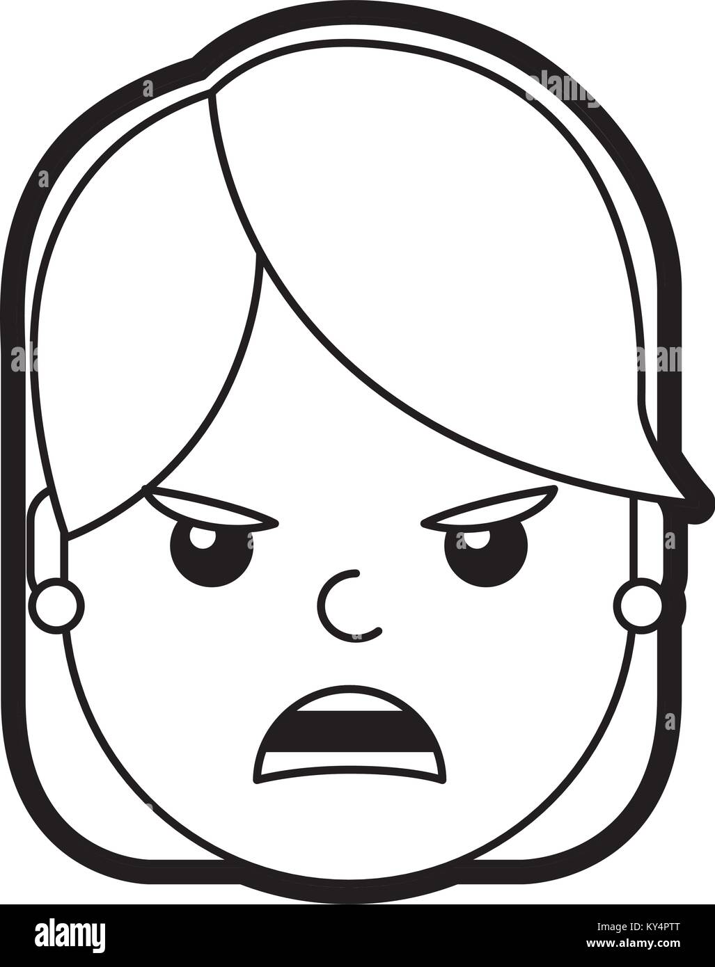 Frustration Face Drawing