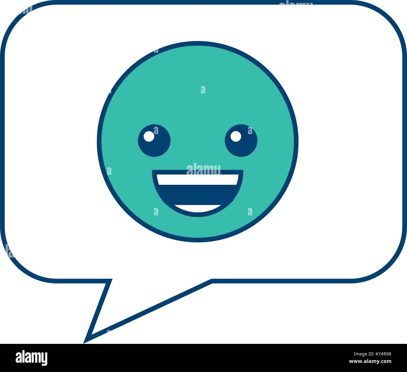 speech bubble smile emoticon face vector illustration blue and green ... speech bubble smile emoticon face vector illustration blue and green ...