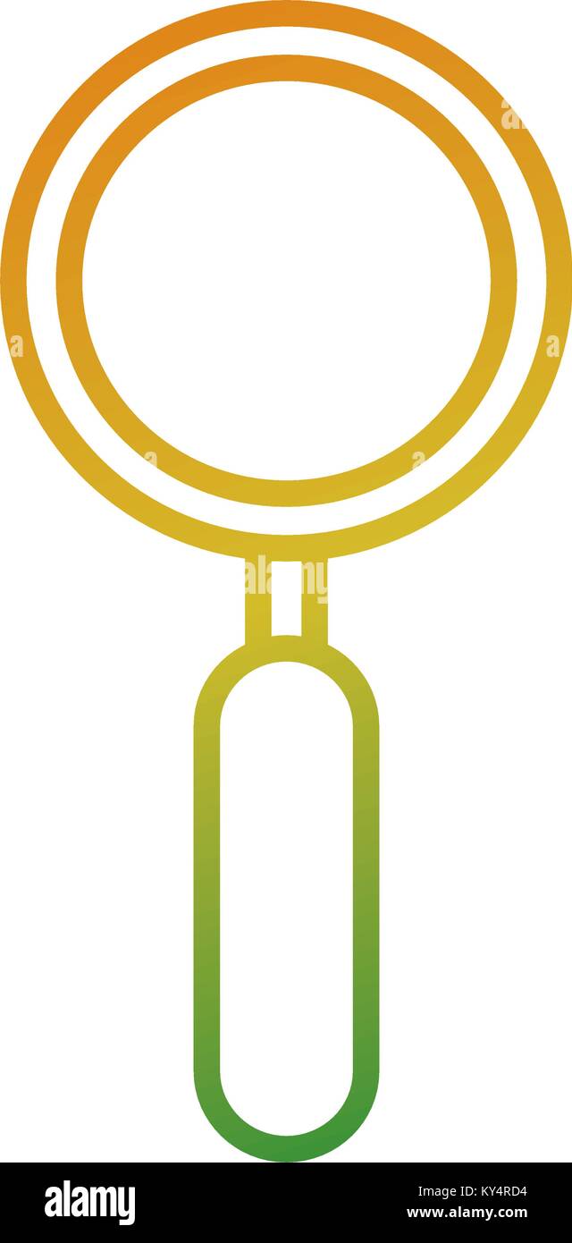 magnifier search technology exploration icon vector illustration Stock ...