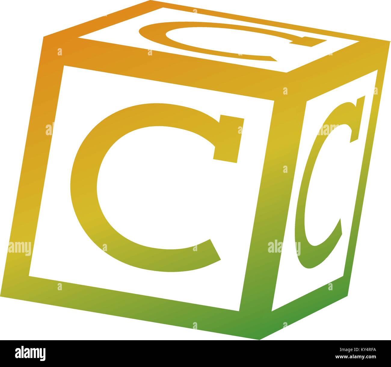 alphabet block toy education icon vector illustration Stock Vector ...