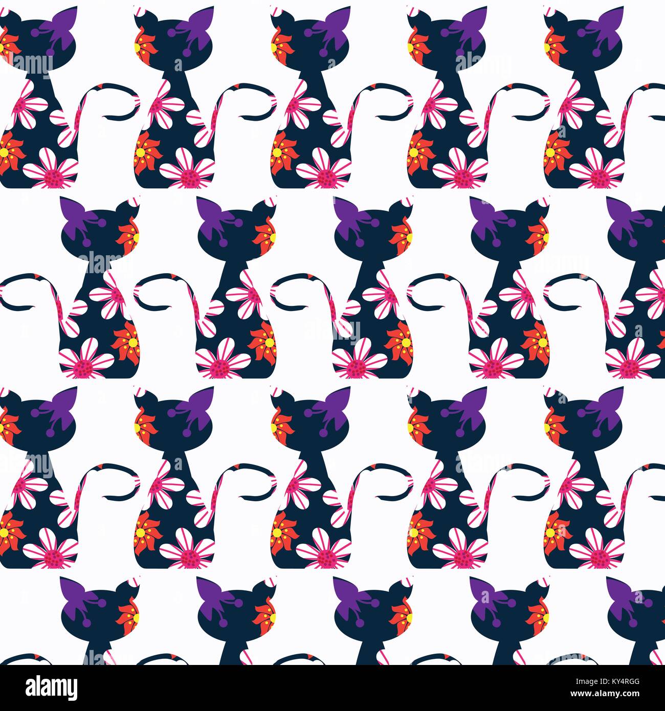 Cat background vector design image Stock Vector Image & Art - Alamy