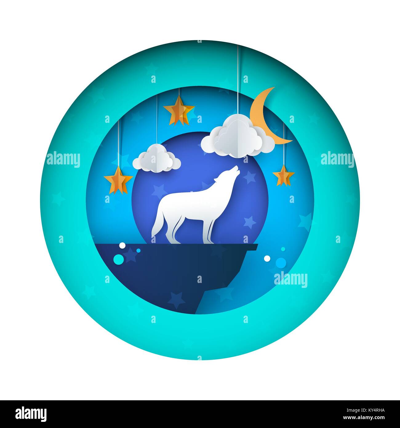 Star wolf logo hi-res stock photography and images - Alamy