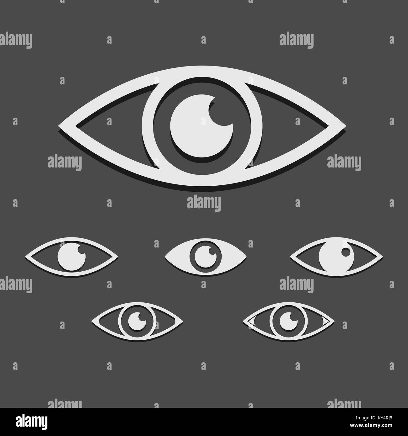 Human eye logo stylized hi-res stock photography and images - Alamy